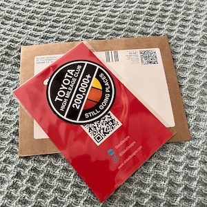 Toyota High Mileage Club Vinyl Sticker 4WD 4X4 Japanese Vintage Retro ...