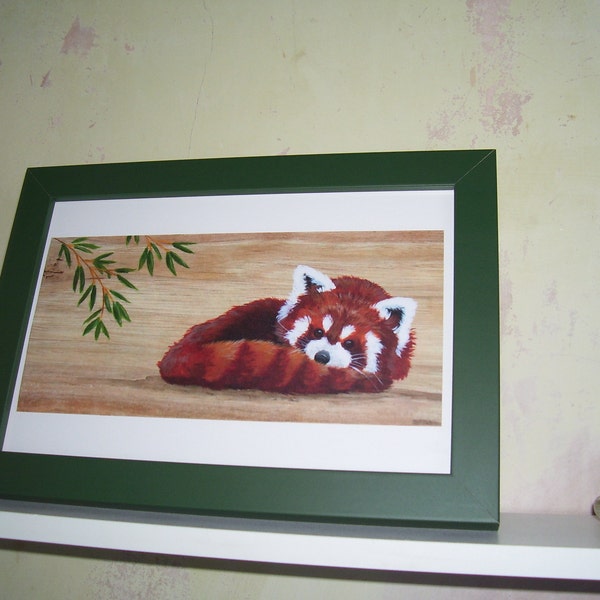 Red Panda Greetings Card, Animal Art Card - Etsy UK