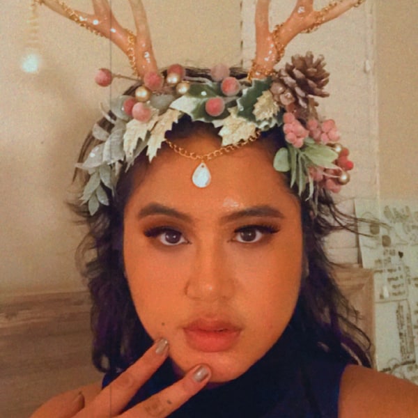 Winter Berries Faun Fantasy Style Antlers - Etsy