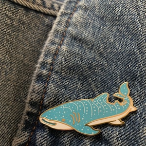 Happy Whale Shark Enamel Pin | Etsy