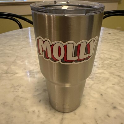 Waterproof Name Decal Personalized Vinyl Sticker NAME STICKER ...