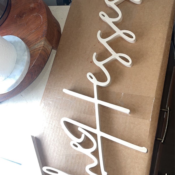 Wood Sign Cut Out - Last Name Wood Sign - Custom Wood Name Sign ...