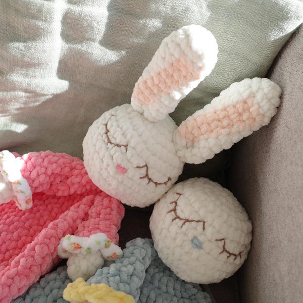 Cuddle Bunny Ragdoll Lovey Amigurumi Crochet Pattern · DIY Tutorial ...
