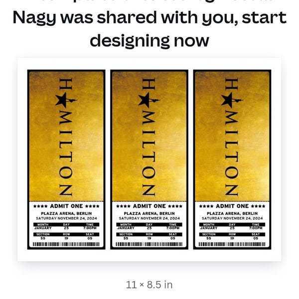 Printable Lion King Musical Theatre Ticket, Personalized Gift Reveal, Editable West End ...