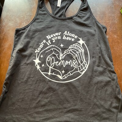 You're Never Alone If You Have Demons Svg / Its a Vibe Svg / Heart Hand ...