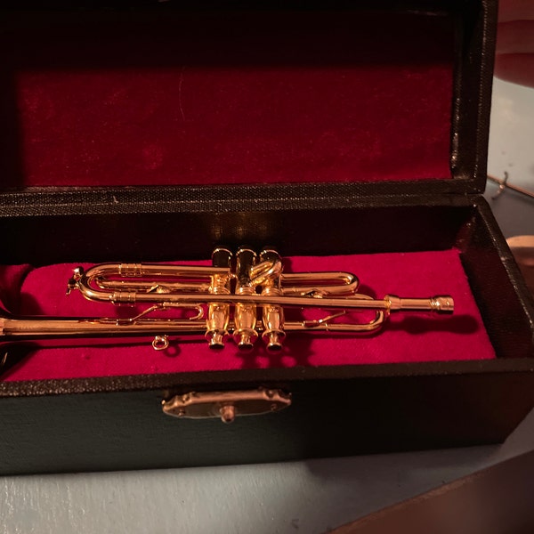 Personalized Miniature Trumpet - Music Gift - Instrument - Gifts for ...