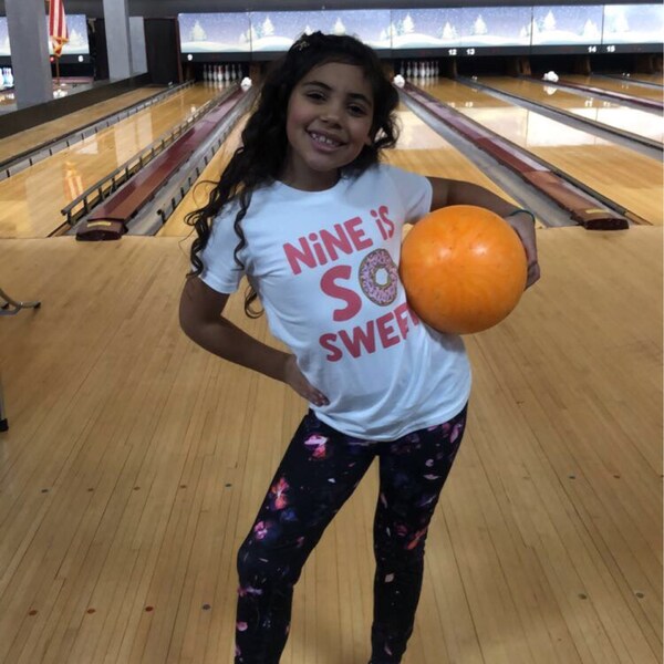 Nine is so Sweet T-shirt - 9th Birthday Donut Shirt - Funny Ninth ...