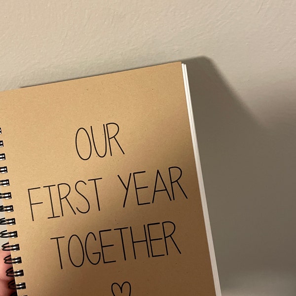 Our First Year Together - 5 X 7 Journal - Etsy
