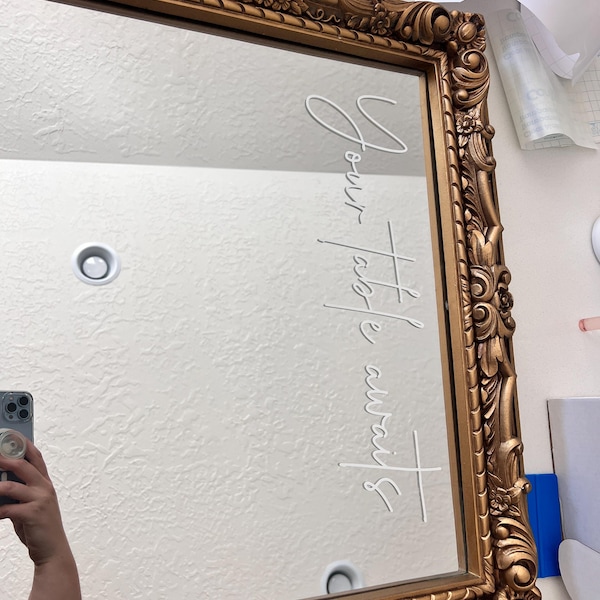 Seating Chart Sign Transferable Vinyl Decal - Your Table Awaits - Etsy