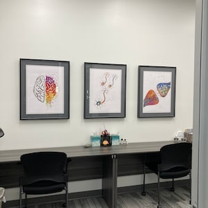 School Nurse Office Decor Anatomy Art Set of 3 Watercolor | Etsy