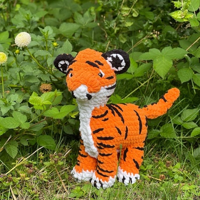 Niko Tiger Crochet Pattern, Tiger Amigurumi Pattern, 4 Leg Tiger ...
