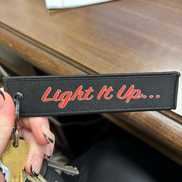 INSERT BEFORE FLIGHT Custom Key Tag | Personalized Double-sided Jet Tag ...