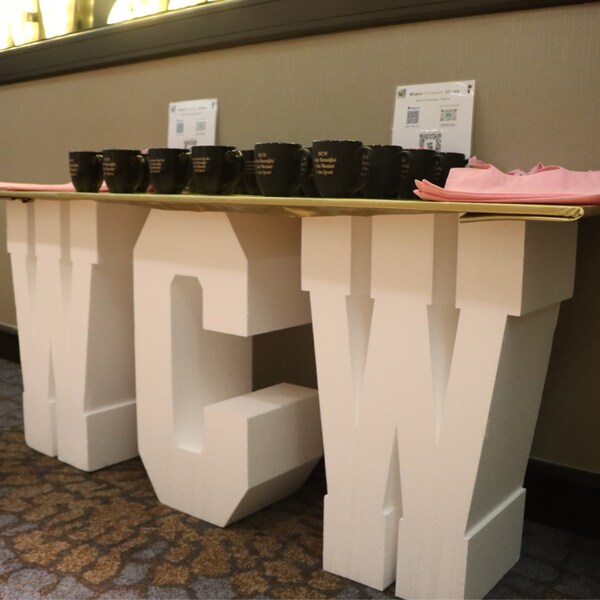 Foam Letters Table Base Single Letter Listing. FOR 1 Letter - Etsy