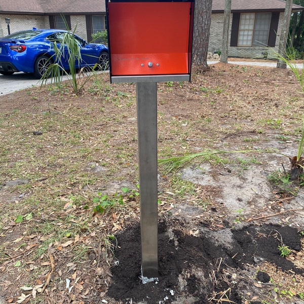 Optional Mailbox Pole for the Retrobox and the Uptown Box - Etsy