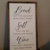 Bread Salt Wine Sign, It's a Wonderful Life Quote, Home Decor ...
