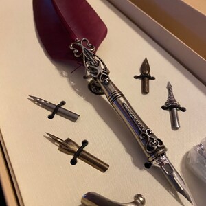 Bortoletti Glass Inkwell With Bronze Cap Comes With 50ml Bottle of Ink ...