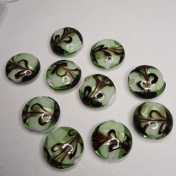 Large Sea Glass Shell Shaped Focal Beads 3pcs,sea Glass Scallop Shell ...