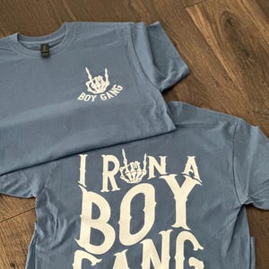 I Run A Boy Gang Front Back SVG PNG, Boy Mom Svg, Boy Mama Svg ...