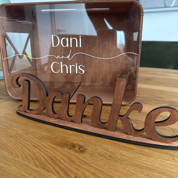 Crafted Memories, Personalized Wood and Acrylic Card Box for Your ...