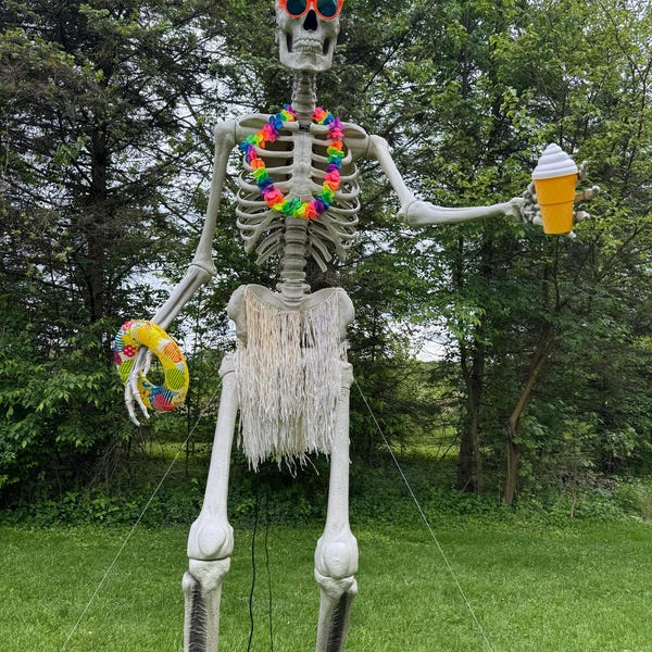 UPGRADED 12ft Skeleton Replacement Bracket for Home Depot Skelly Elbow ...