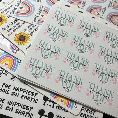 Sample Sticker Pack, 3.5 Sheets Sample Bundle, Happy Mail Sticker Set ...