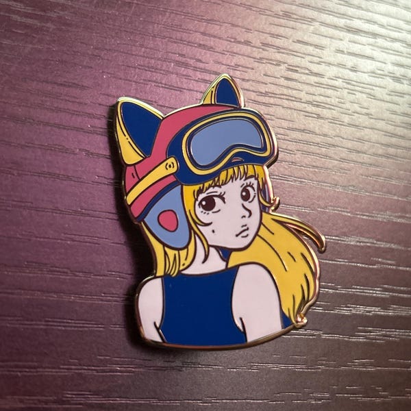 Anime Girl Enamel Pin 1 75 Etsy