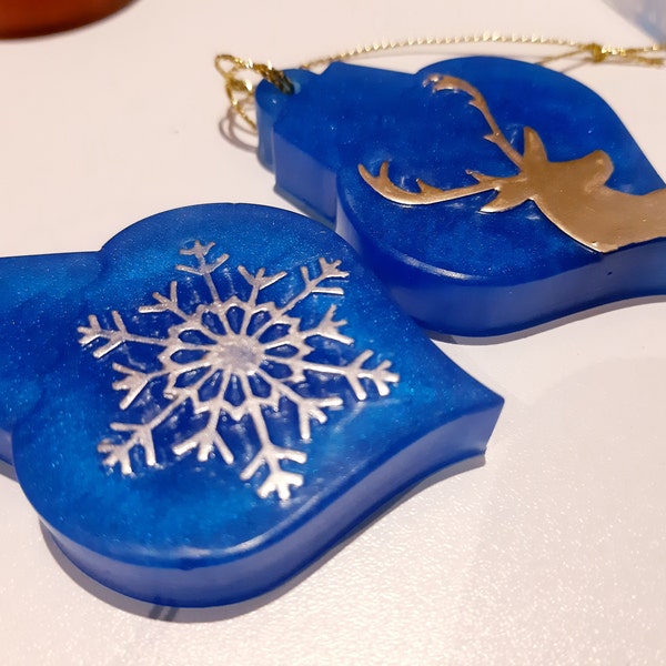 8 Cell Hanging Christmas Tree Bauble Silicone Bakeware Mould Candy Cake ...