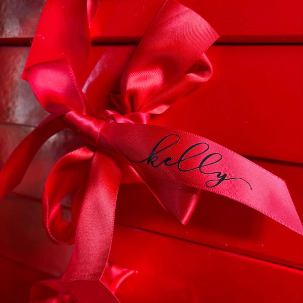 Luxury Personalized Ribbon Name Tags, Name Place Cards Weddings, Wine ...