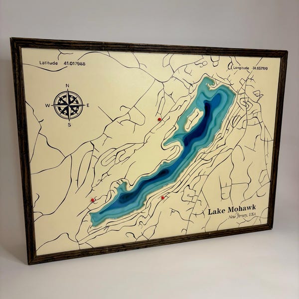 Lake House Decor, Shaver Lake Map SVG, Wood Wall Decor Gift ...