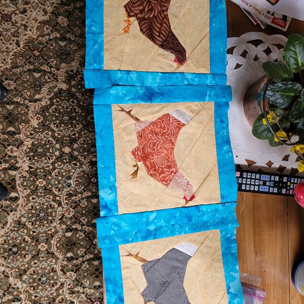 Chicken Run Quilt Block, Paper Pieced Quilt Pattern, PDF Pattern ...