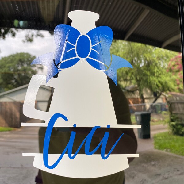 Cheerleader Decal | Cheerleading Decal | Megaphone Decal | Personalized ...