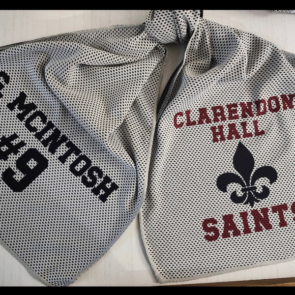 Personalized Cooling Sports Towel Baseball Team Custom Order Wet Rag ...
