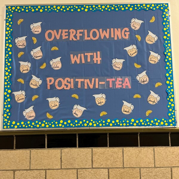 Back to School Bulletin Board Kit Lemon Bulletin Boards Digital Fresh ...