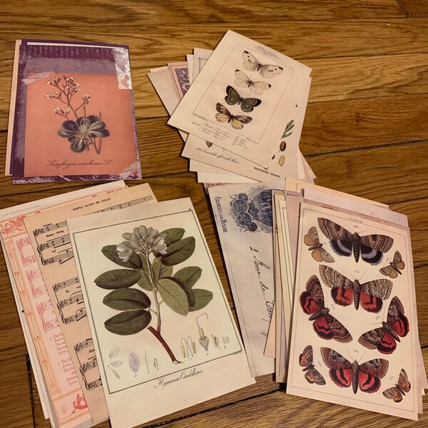 Vintage Style Postcards by Mo•card for Scrapbooking - Set of 30 Retro ...