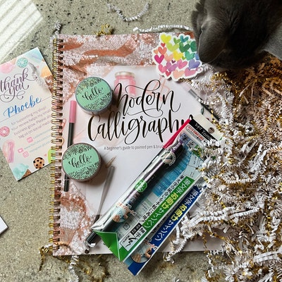 Modern Calligraphy KIT: Includes 1 Book and 2 Pens plus Bonus Dual ...