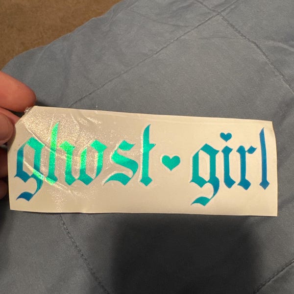 Ghost Girl JDM Kawaii Valentines Day Vinyl Car Decal - Etsy