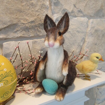 Adorable Needle Felted Spring Lamb - Etsy