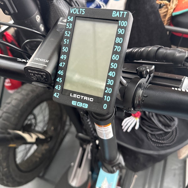 Lectric Ebike Display Cover - Battery Chart (monochrome M5 Screen Only ...