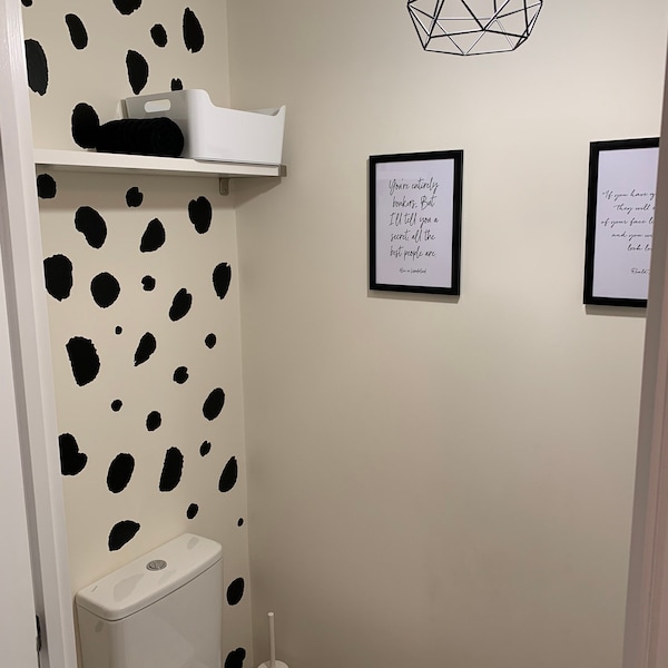 Large Dalmatian Pattern, Spot Wallpaper Sticker Decals Polka Dots Matt ...