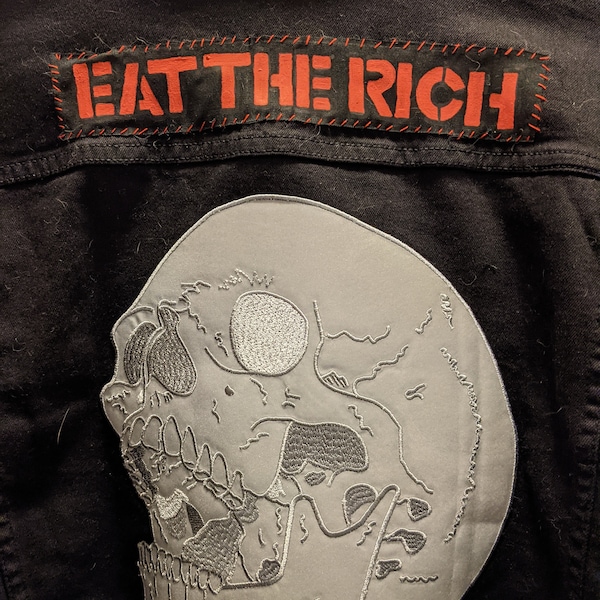 Eat the Rich Patch Punk Patches Anarchist Patches Crust Punk Folk Punk ...