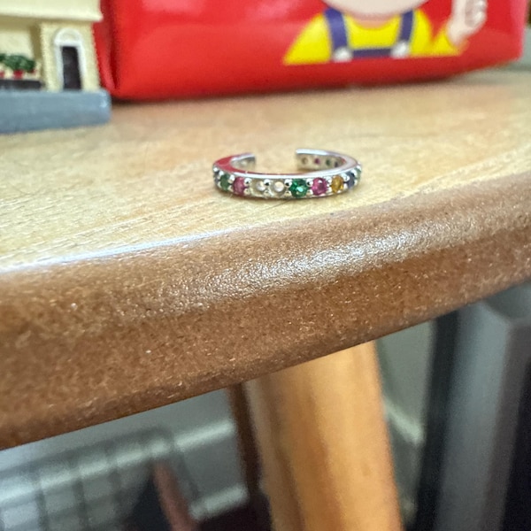 Rainbow Cz Conch Ear Cuff Earrings - Etsy