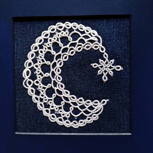 Tatting Pattern PDF "moon" for Shuttles - Etsy