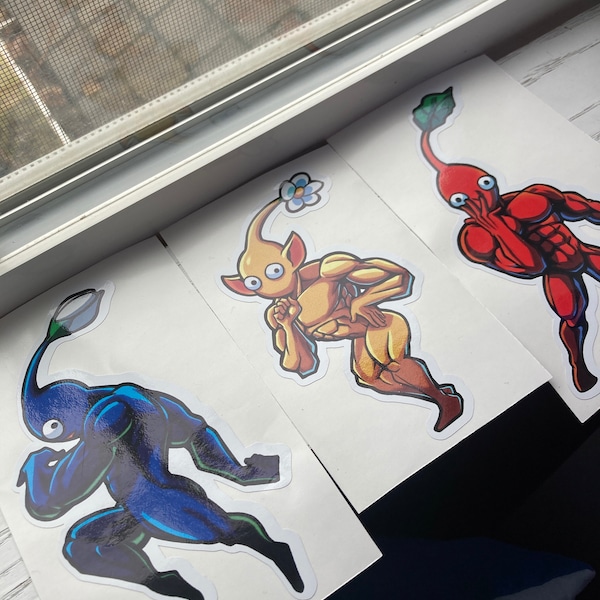 Jojo Pikmin - Buff Pikmin Sticker Series and Sticker Sheet - Etsy
