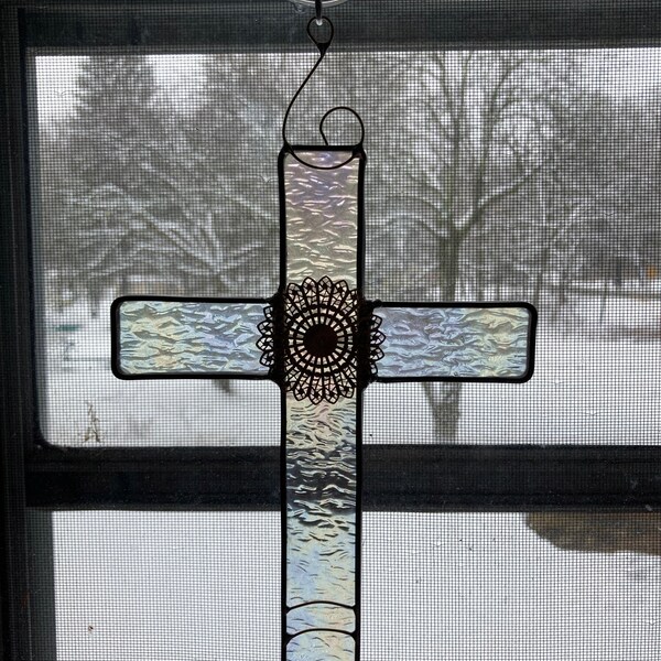 Cross of Unity Stained Glass Christian Symbol Marriage - Etsy