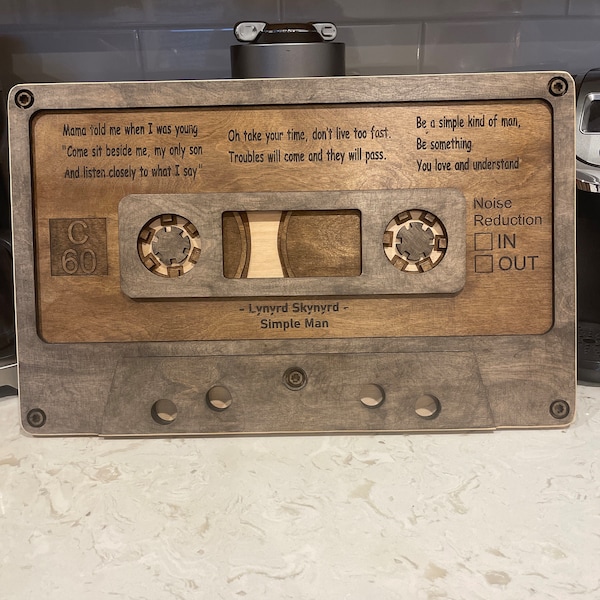 Custom Mixtape Wooden Wall Art: Retro Cassette Decor - Etsy