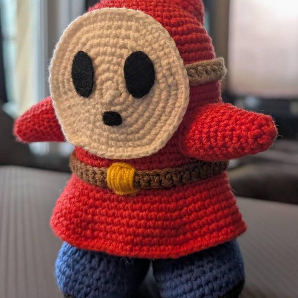 Shy Guy Mario Video Game Amigurumi Crochet Pattern | Amigurumi Crochet ...