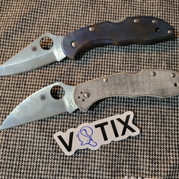 Spyderco Delica 4 Micarta Scales/handles - Etsy