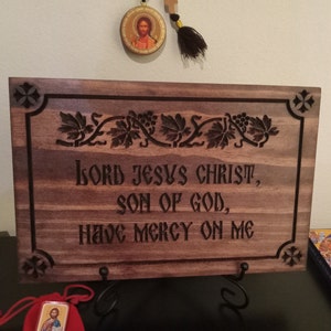 The Jesus Prayer Decorative Monastic Talanton / Simantron Style With ...