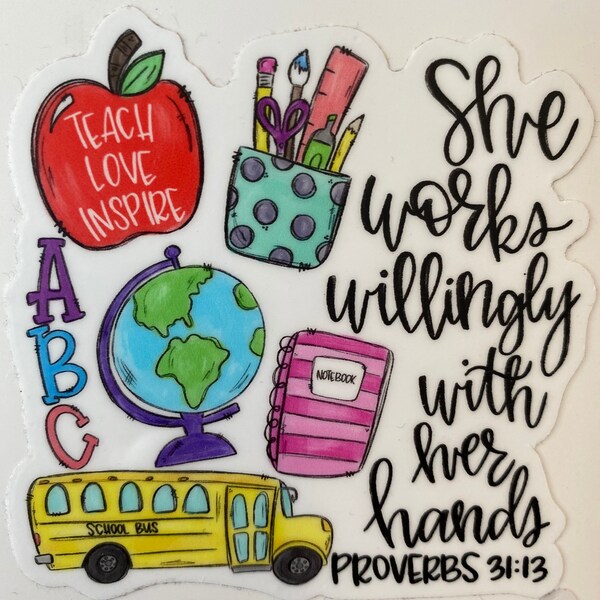 Teacher Sticker | Teacher Gift | Laptop Sticker | Sticker Collector ...