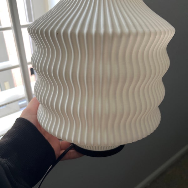 Curvy Lamp - 3D Printed Aesthetic Table Lamp - Cozy Bedroom/living Room ...